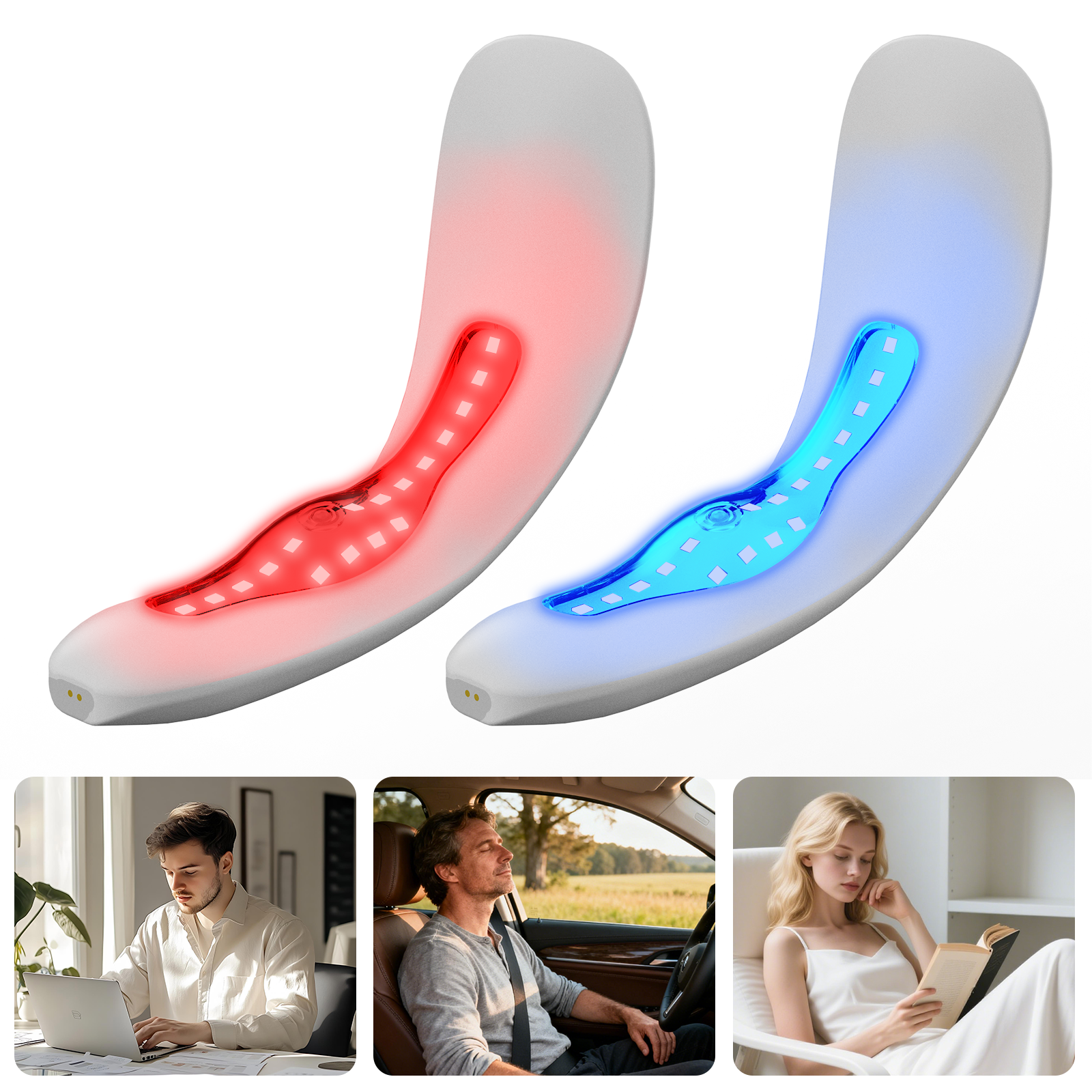 Portable Laser Hemorrhoids Treatment Device, Reusable Red Blue Light ...